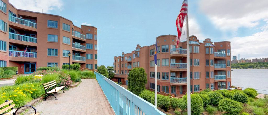 Independence Harbor waterfront community in Edgewater New Jersey